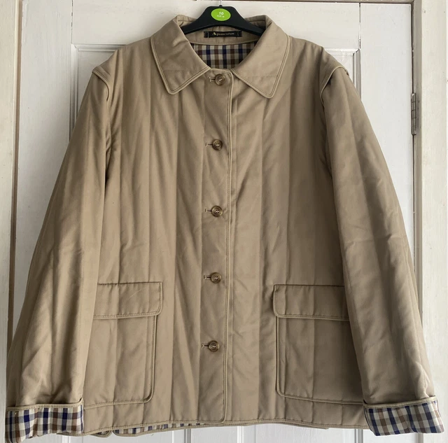 VINTAGE AQUASCUTUM PADDED Field Jacket With Removable Arms Size L £30. ...