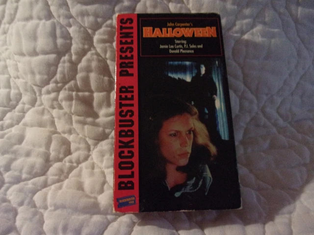 BLOCKBUSTER PRESENTS HALLOWEEN Vhs 70'S Horror Jamie Lee Curtis Donald ...