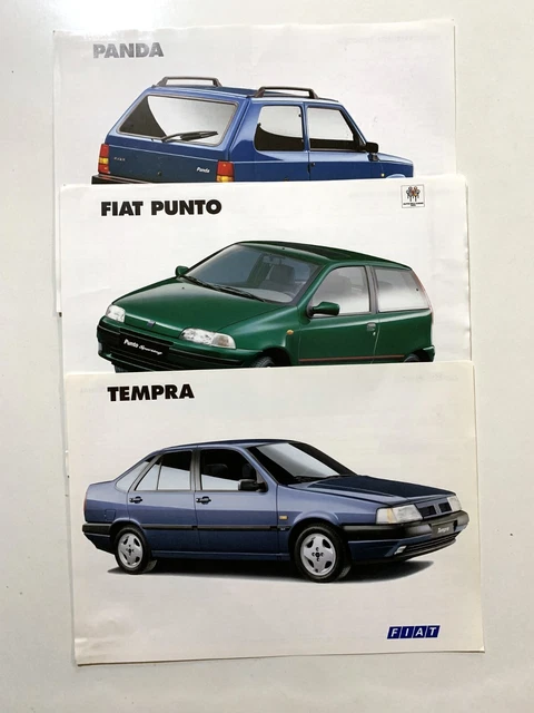 FIAT PUNTO PANDA Tempra Caratteristiche Tecniche E Dotazioni Depliant EUR 4,99 - PicClick IT
