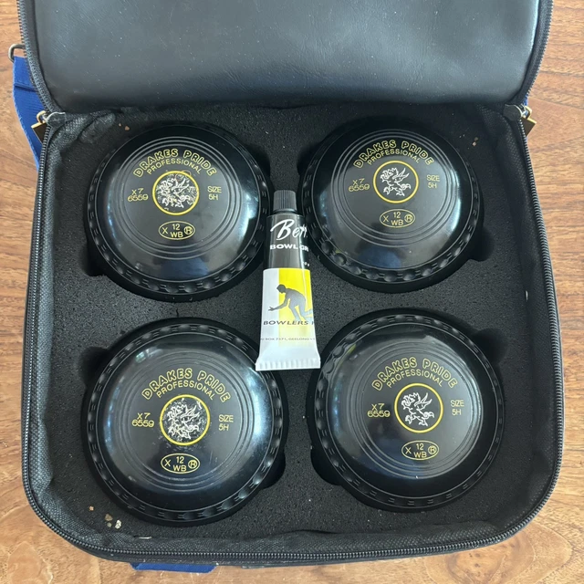 DRAKES PRIDE PROFESSIONAL Lawn Bowls Size 5H Very Good Condition £94.29 ...