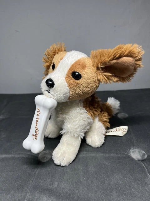 NINTENDOGS KING CHARLES Spaniel Dog Plush Toy Dog with bone £10.00 ...