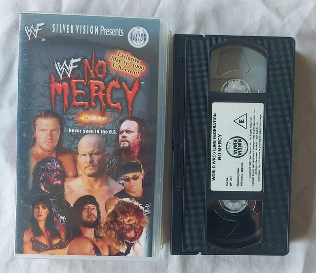 WWF NO MERCY 1999 VHS - UK Wrestling PPV - Silver Vision video - TESTED ...