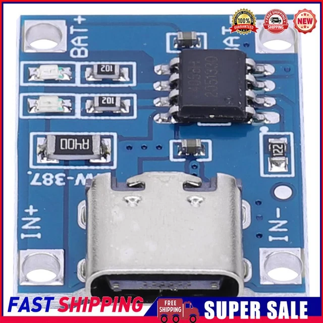 TP4056 LITHIUM BATTERY Charger Module Type-C Li-ion Battery Charger ...