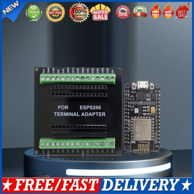 Esp8266 Breakout Board Wi Fi Gpio 1 Into 2 Nodemcu Development Board £5