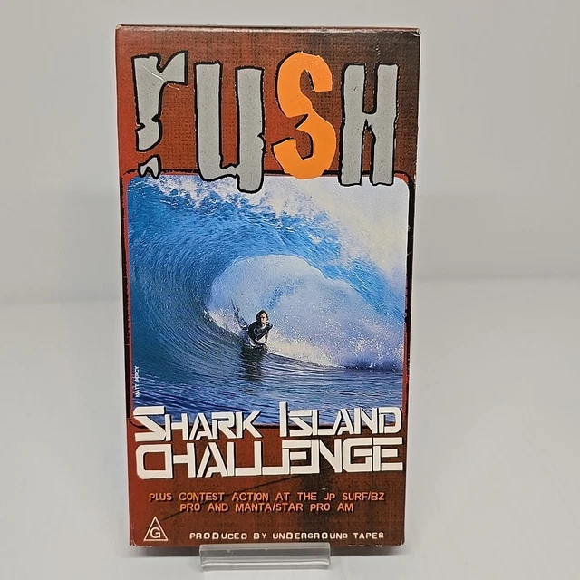 RUSH SHARK ISLAND Challenge Rare Surfing Bodyboarding PAL VHS Video ...