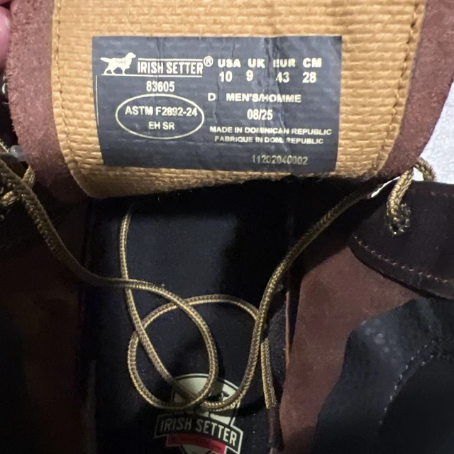 RED WING IRISH Setter Ashby Brown Soft Toe Boot Mens Size 10 D 83605 ...