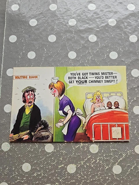 VINTAGE SAUCY SEASIDE Comic Postcard Bamforth Black Triangle No 603 By ...