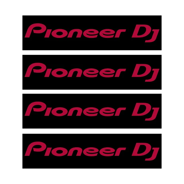 PIONEER DJ 8"x2" Sticker Decal 4 Pack High Gloss CDJ 2000 3000 Nexus ...