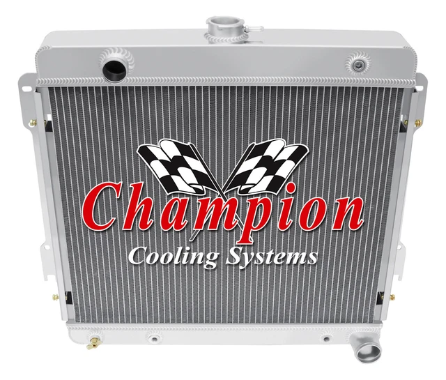 SUPER CHAMPION 2 Row All Aluminum Radiator for 1975 - 1978 Dodge B200 ...