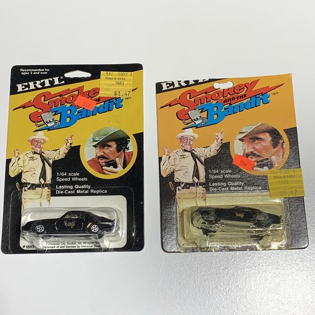ERTL SMOKEY AND The Bandit 1/64 Pontiac Firebird Trans Am 1980 lot de 2 ...