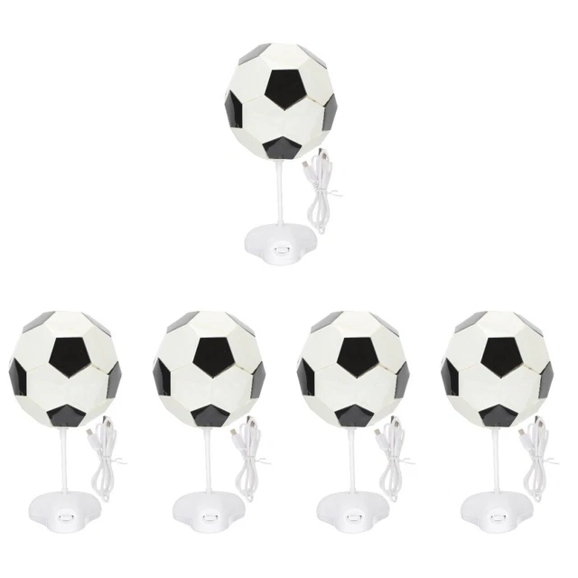 5 COUNT LED Night Light Football Table Lamp Soccer Nightstand £105.99 ...