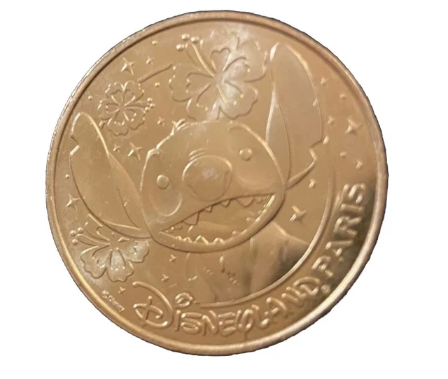DISNEYLAND PARIS STITCH Collectors Metal Medallion Coin NEW £11.12 ...