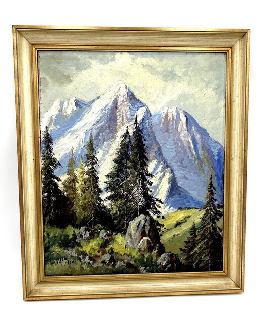 KURT FEIL-STÖVER BREMEN Ölgemälde Landschaft Berge Antik EUR 90,00 ...