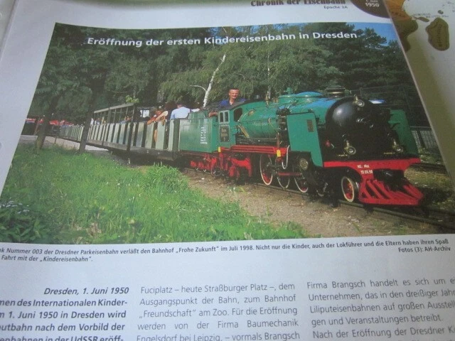 EISENBAHN CHRONIK N 3A 1950 kindereisenbahn in Dresden eröffnet EUR 4 ...