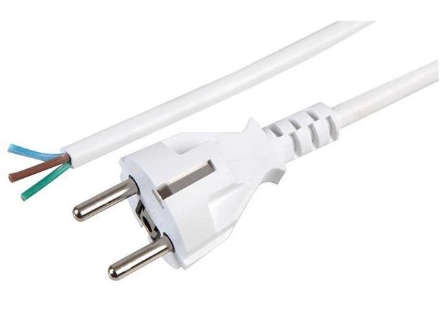 H3-2AMVBWHITE PRO ELEC Câble Schuko Pour Seulement Embouts Blanc 2M EUR ...