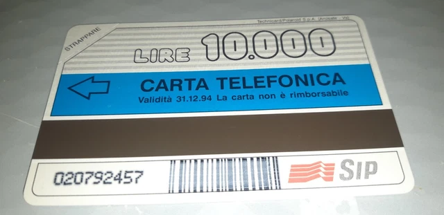 SCHEDA TELEFONICA RARA - Prova Variazione Cab - Ctg Cc 1241A / G 211A ...