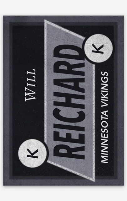 CARTA CALCIO WILL Reichard Minnesota Vikings ACEO! Rookie! Draft 2024 ...