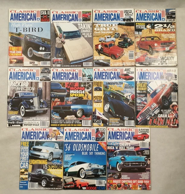 CLASSIC AMERICAN CAR Magazine Issue 105 106 107 108 109 110 111 113 114 ...