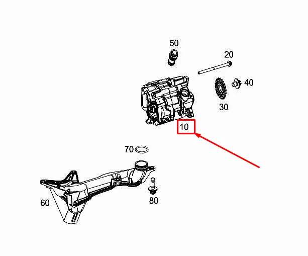 POMPE À HUILE tandem pour moteur MERCEDES-BENZ S W222 A6561803400 NEUF ...