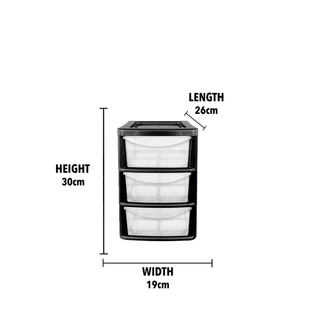 Plastic Storage Tower Multipacks 3 4 5 6 Drawer Handy Office Desktop