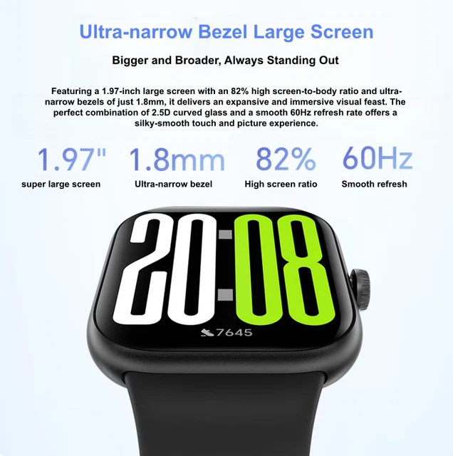 HONOR X5 Watch 5 1.97-inch AMOLED Color Screen Sports Bluetooth Smart ...