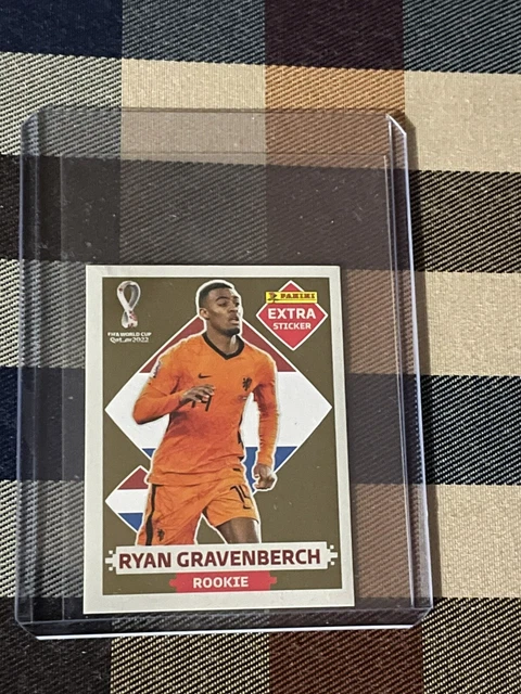 PANINI WORLD CUP Qatar 2022 Ryan Gravenberch Gold Extra Rookie Sticker £33.00 - PicClick UK