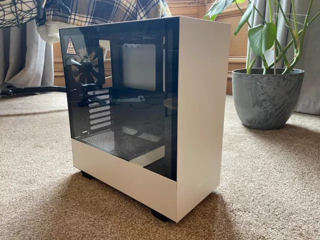 NZXT H510 COMPACT ATX Mid Tower PC Gaming Case Tempered Glass Side ...