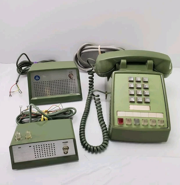 WESTERN ELECTRIC BELL System Green 2565HKM 5 Key Line Telephone With ...