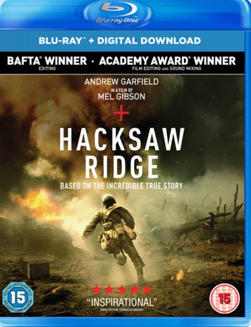 HACKSAW RIDGE (BLU-RAY) Andrew Garfield Richard Pyros Jacob Warner Milo ...