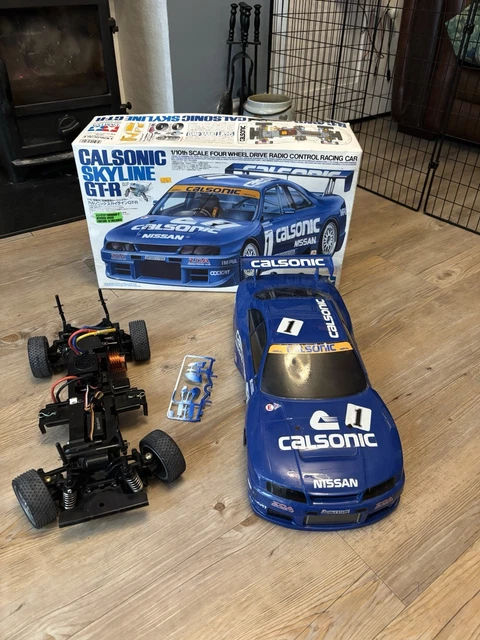 TAMIYA TT01 58314 1/10 RC Nissan Calsonic Skyline GTR 2003 Vintage Mint ...