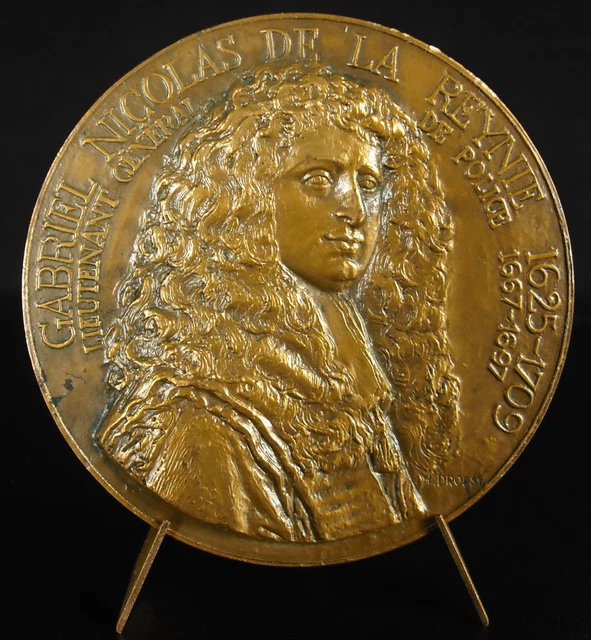 MÉDAILLE NICOLAS DE La Reynie Reinie père de la police judiciaire 1967 ...