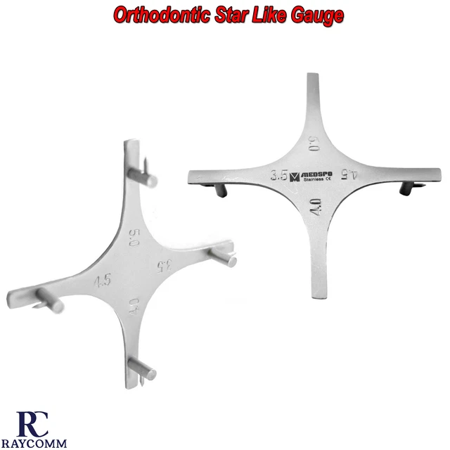 ORTHODONTIC DENTAL BOONE Bracket Gauge Positioner Star Placement Star ...