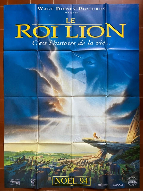 LOCANDINA IL RE Leone Cartone Animato Walt Disney Bambini 120x160cm EUR ...