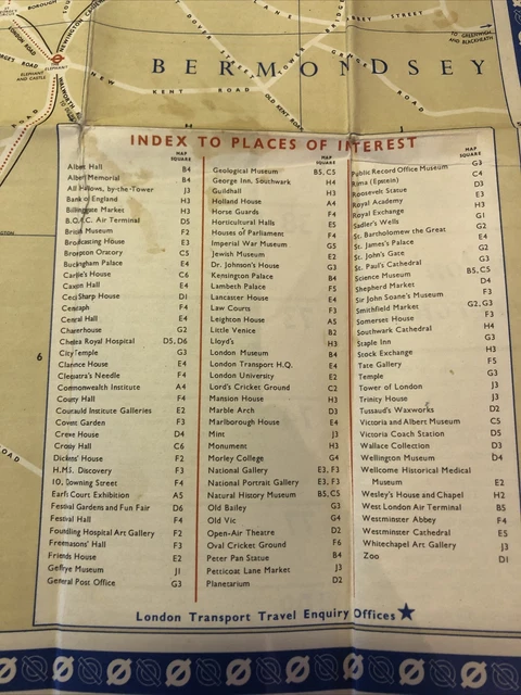 LONDON TRANSPORT MAP - Bus Routes, Underground Station, index and grid ...