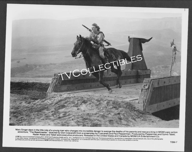 MARC SINGER ACTEUR couleur nue THE BEASTMASTER tigre noir Orig photo ...