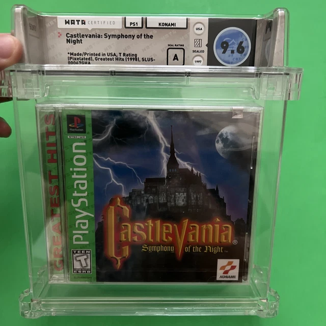 CASTLEVANIA SYMPHONY OF the Night Greatest Hits PS1 NUOVO WATA grado 9 ...