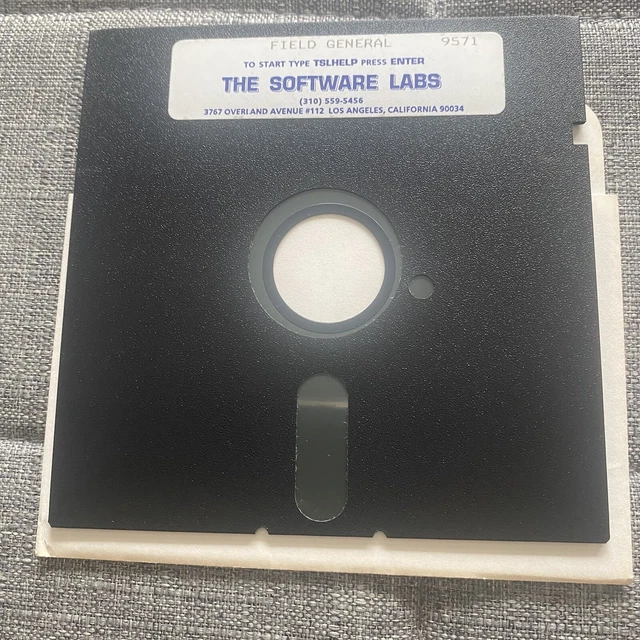 THE SOFTWARE LABS Field General Vintage Gaming Floppy Disc 5.25” £7.34 ...