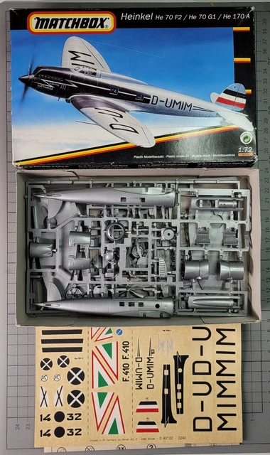 HEINKEL HE-70 - Matchbox 1/72 - Komplett EUR 12,99 - PicClick DE