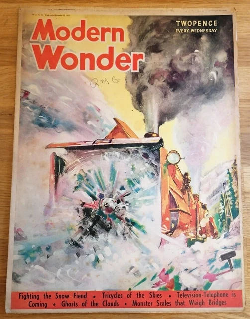 MAGAZINE - MODERN Wonder Illustrated Pictorial Paper Vol 23 No 32 Dec ...