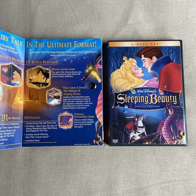 WALT DISNEY: SLEEPING Beauty (DVD 1959 2-Disc Set w/ Fold-Out Slipcover ...