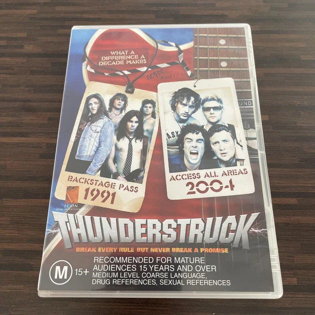 THUNDERSTRUCK (DVD 2004) AC/DC related movie Australia £8.14 - PicClick UK