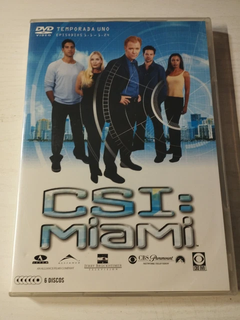 CSI MIAMI PRIMERA Temporada 1 Completa - 1.1-1.24 - 3 x DVD Español ...