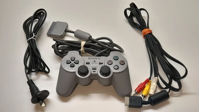 SONY PS1 PLAYSTATION 1 Console Controller Cables PAL SCPH-7502 - Tested ...