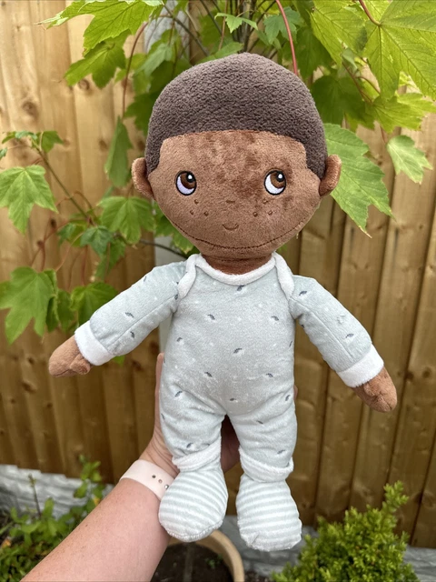ALDI LITTLE TOWN Dinosaur Black Boy Doll 15” Soft Toy Plush £11.75 ...