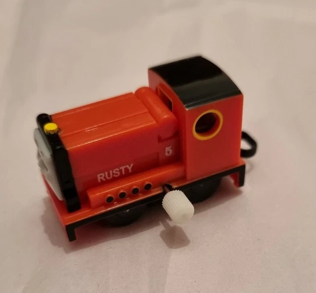 THOMAS THE TANK Engine & Friends TOMY WIND UP UPS RUSTY TRAIN COMBINE ...