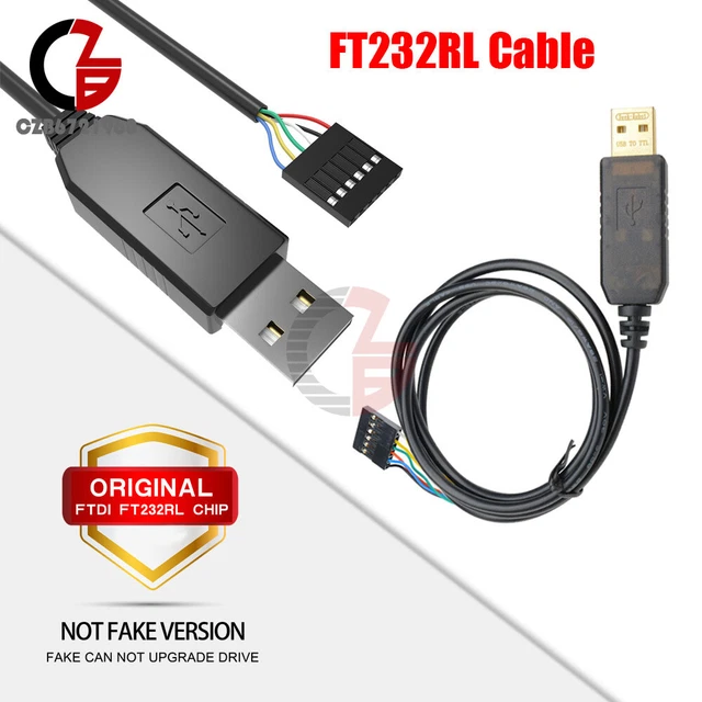 CÂBLE ADAPTATEUR SÉRIE original 6 broches FTDI FT232RL USB vers TTL ...