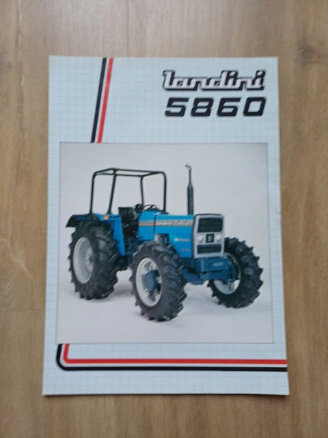 PROSPECTUS TRACTEUR LANDINI 5860 Prospekt Traktor Tractor Brochure EUR ...