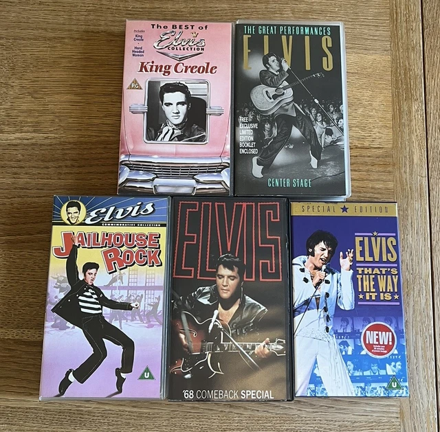 ELVIS PRESLEY MOVIES VHS Bundle X5 Lot Jailhouse Rock, King Creole etc £12.95 - PicClick UK