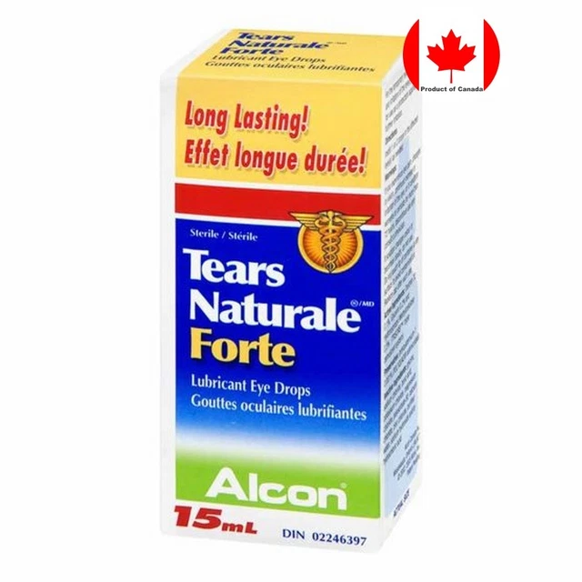 ALCON TEARS NATURALE Forte Lubricant Eye Drops 15ml. Product of Canada ...