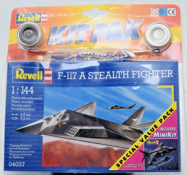 REVELL 1.144 F-117A Stealth Fighter Model Kit Sealed New £12.99 ...